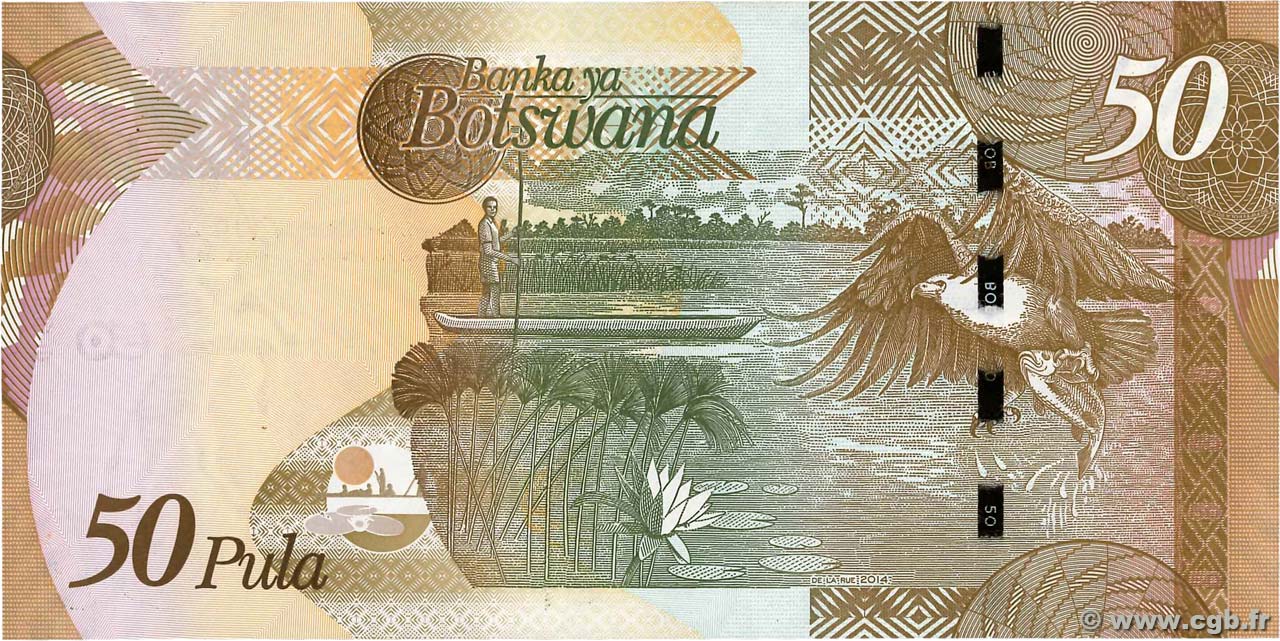 50 Pula BOTSWANA (REPUBLIC OF) 2014 P.32c b91_1113 Banknotes