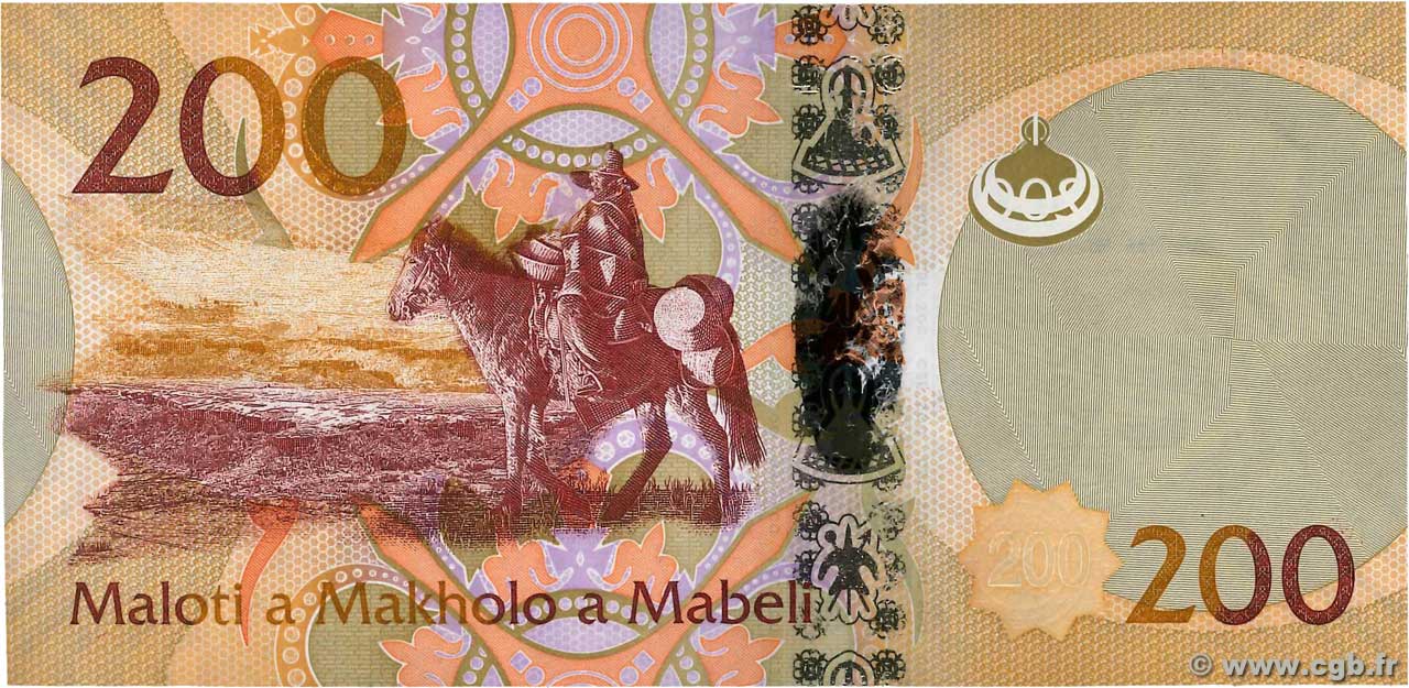200 Maloti LESOTHO 2015 P.New b91_1854 Billets