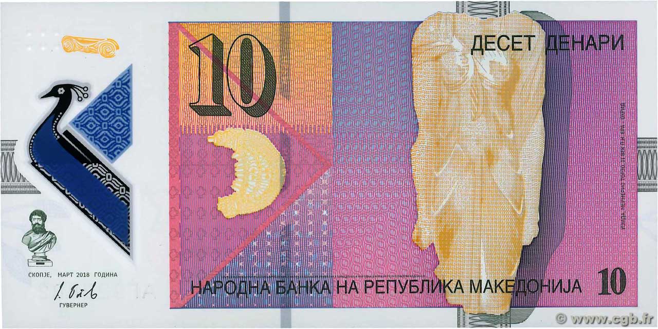 10 Denari MACÉDOINE DU NORD 2018 P.25 b91_2801 Billets