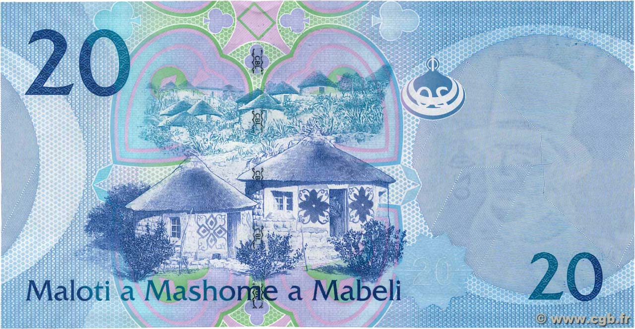 20 Maloti LESOTHO 2010 P.22a b91_6333 Billets