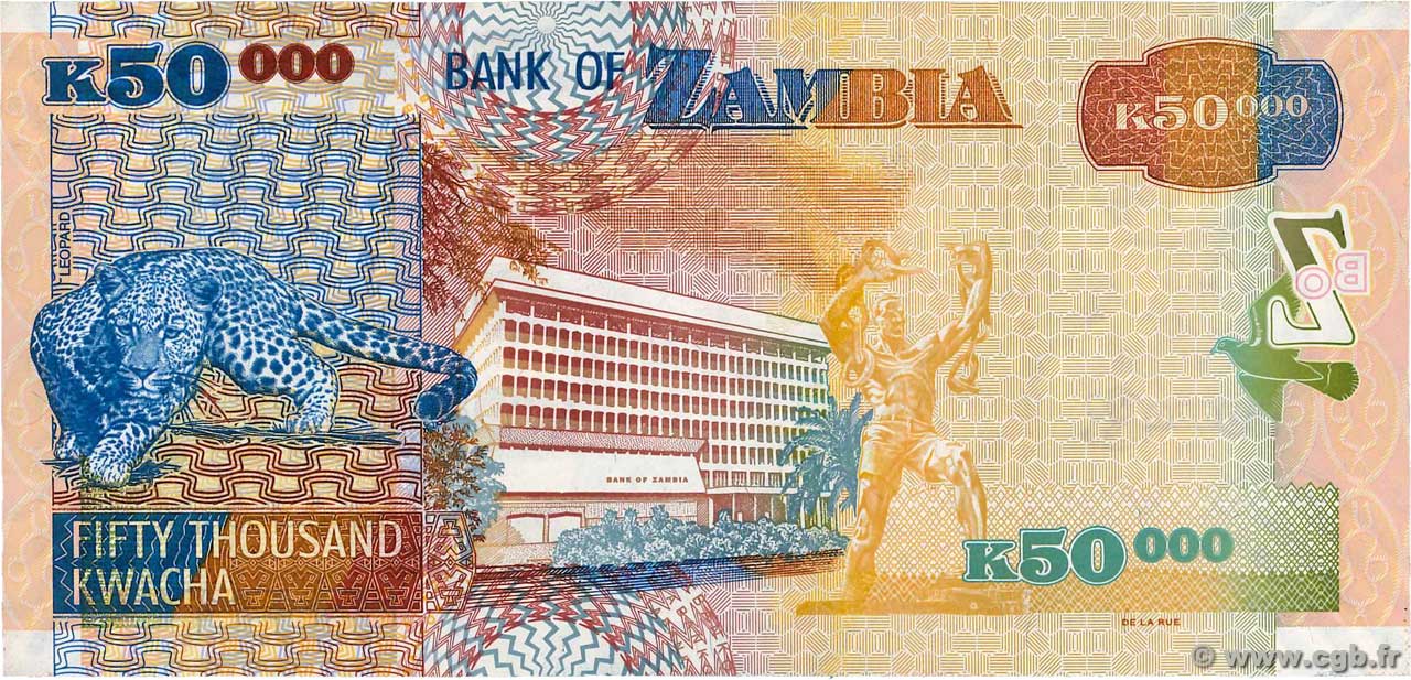 50000 Kwacha ZAMBIA 2006 P.48b b92_2117 Banknotes