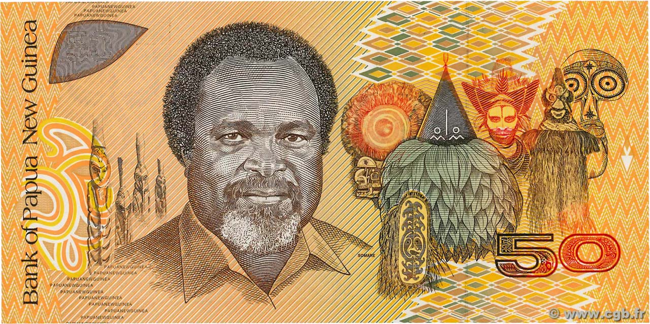 50 Kina PAPOUASIE NOUVELLE GUINÉE 1989 P.11a b92_5698 Billets