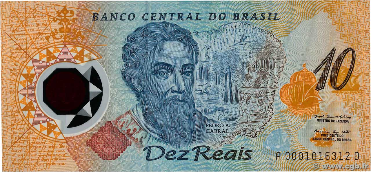 10 Reais BR SIL 2000 P 248a B92 7198 Billets 10-reais-br-sil-2000-p-248a-b92-7198-billets