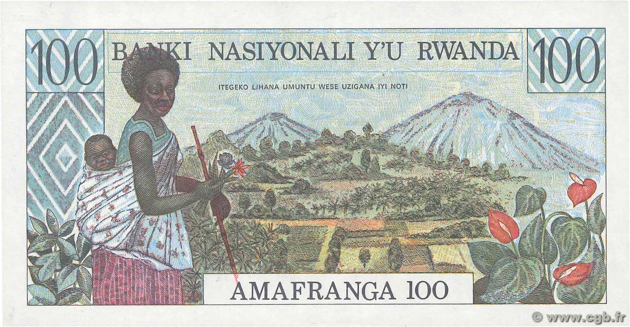 100 Francs RWANDA 1978 P.12a b92_9708 Billets