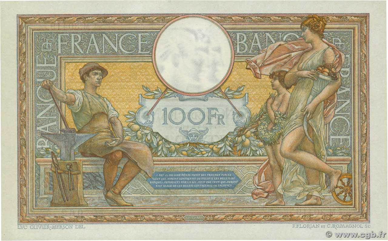 100 Francs LUC OLIVIER MERSON grands cartouches FRANCE 1931 F.24.10 b96 ...