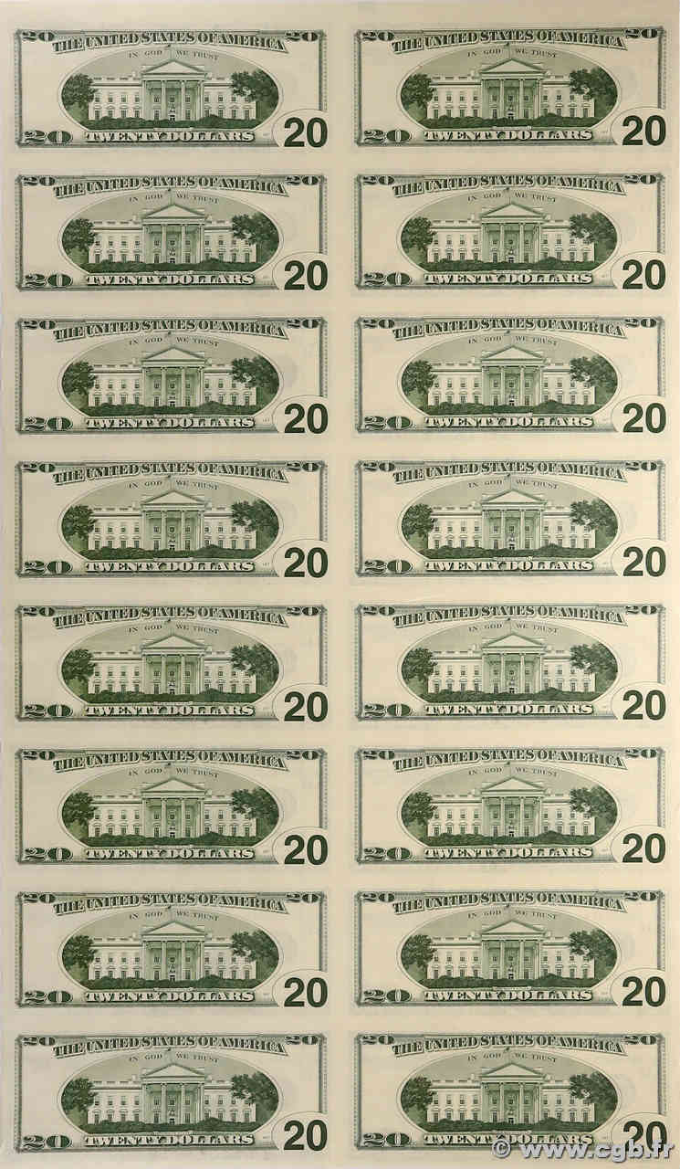20 Dollars Planche UNITED STATES OF AMERICA San Francisco 1996 P.501 ...