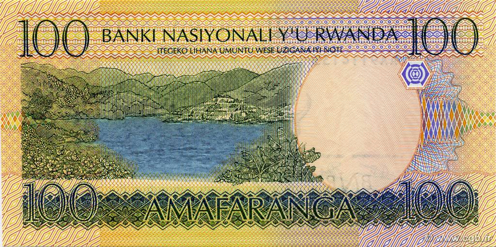 100 Francs RWANDA 2003 P.29a b97_0611 Banknotes