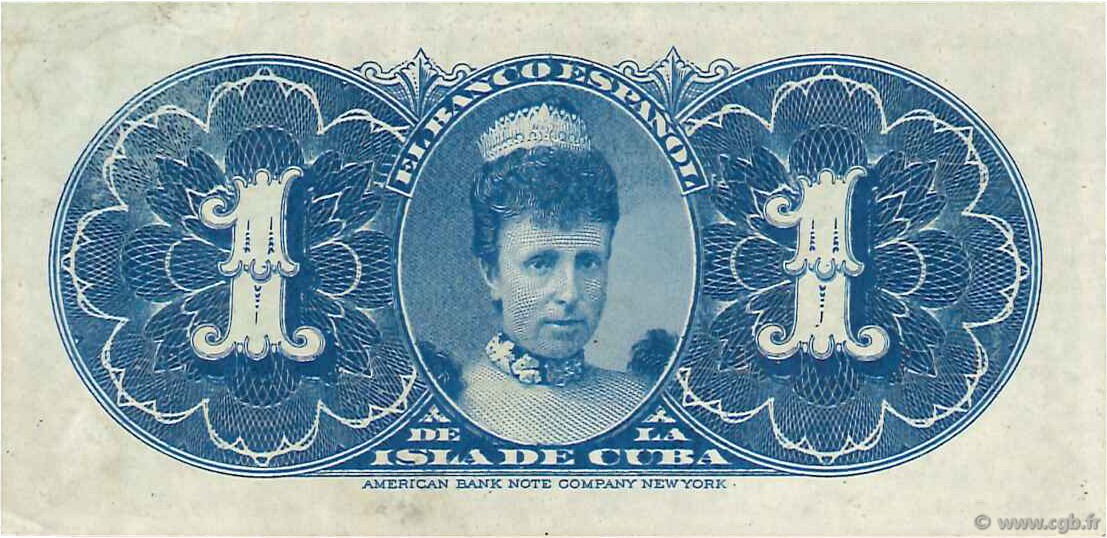 1 Peso CUBA 1896 P.047a b97_3529 Banknotes