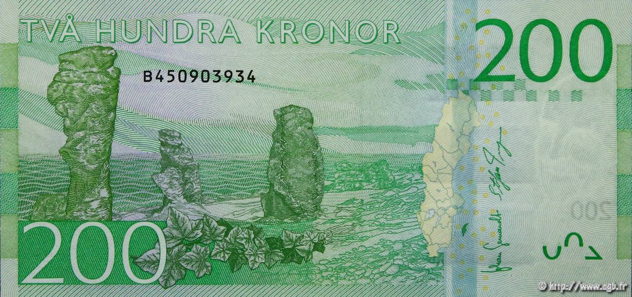 200 Kronor SWEDEN 2015 P.72 b97_4819 Banknotes