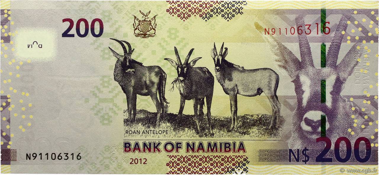 200 Namibia Dollars NAMIBIA 2012 P.15a b97_4859 Banknotes