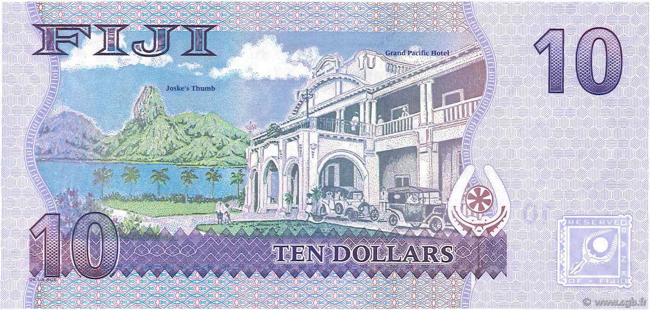10 Dollars FIJI 2013 P.111b b97_4885 Banknotes