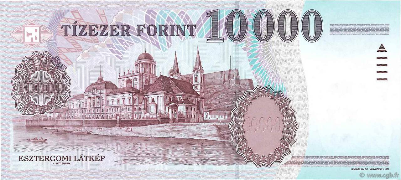 10000 Forint HONGRIE 2001 P.192a b97_6293 Billets