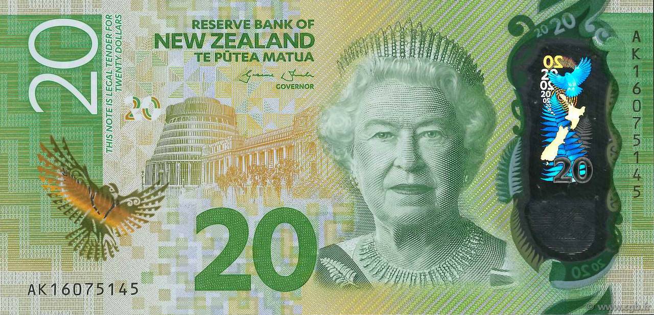 20 Dollars NOUVELLE Z LANDE 2016 P 193 B97 6332 Billets 20 Dollars NOUVELLE Z LANDE 2016 P 193 B97 6332 Billets