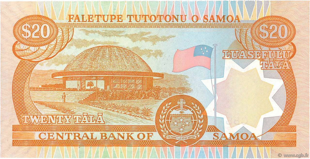 20 Tala SAMOA 2005 P.35b b97_6586 Banknotes