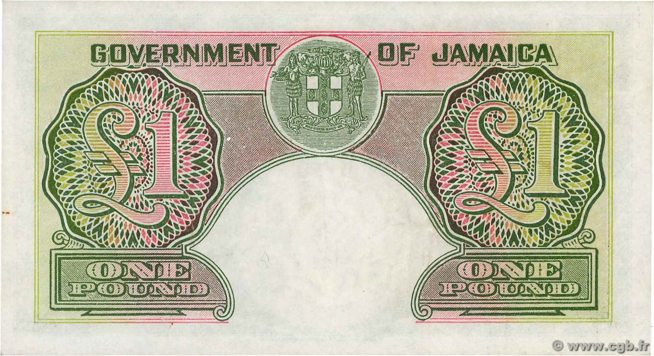 1 Pound JAMAICA 1950 P 41b 4260314 Banknotes 1 Pound JAMAICA 1950 P 41b 4260314 Banknotes