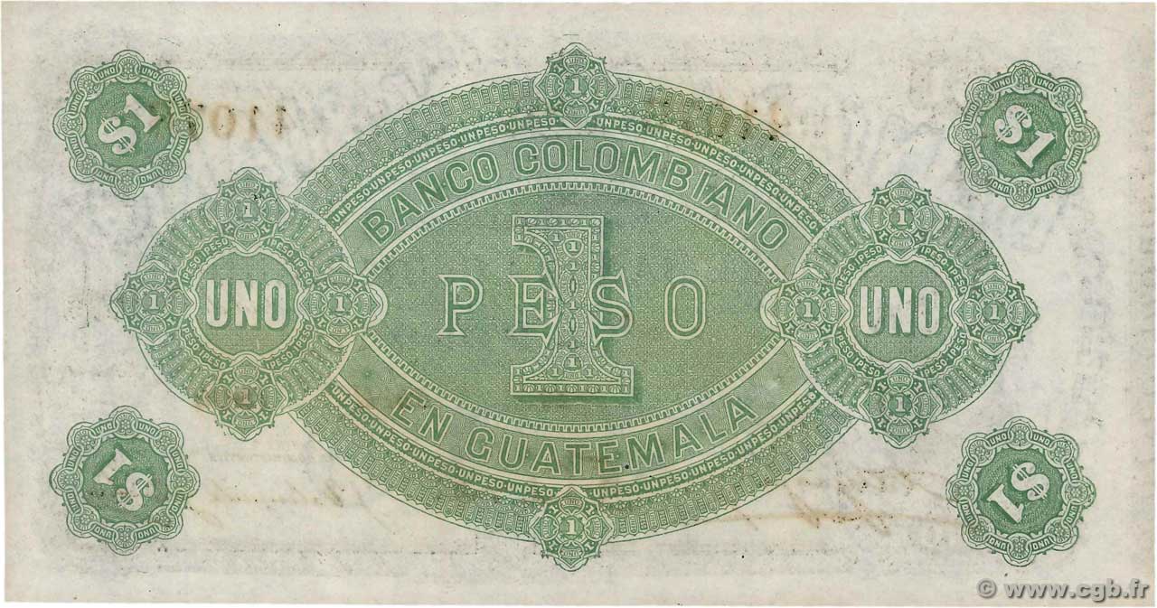 1 Peso GUATEMALA 1900 PS.121b 4390376 Billets