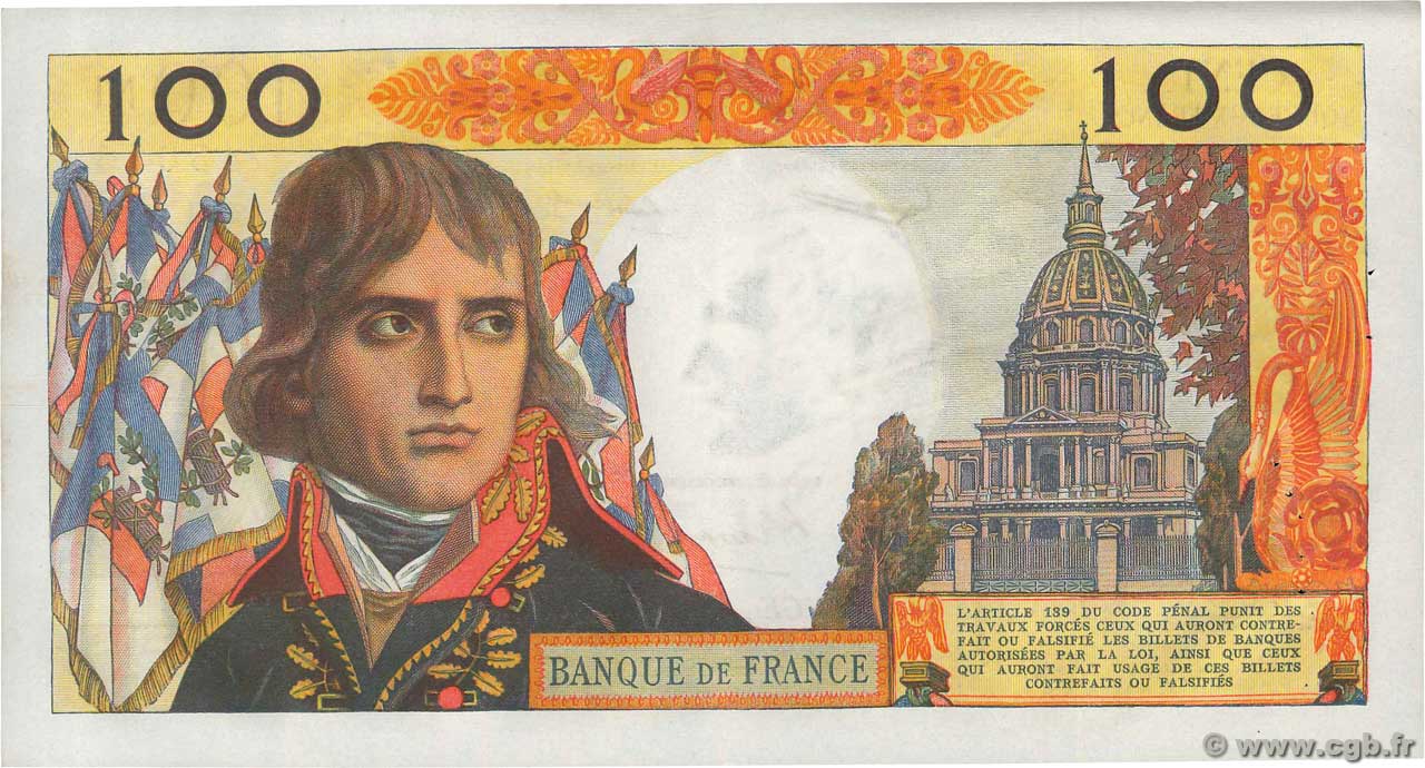 100 Nouveaux Francs BONAPARTE FRANCE 1960 F.59.05 4450316 Banknotes