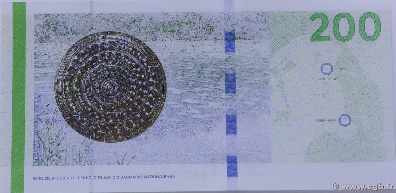 200 Kroner DANEMARK 2016 P.067f 4500116 Billets