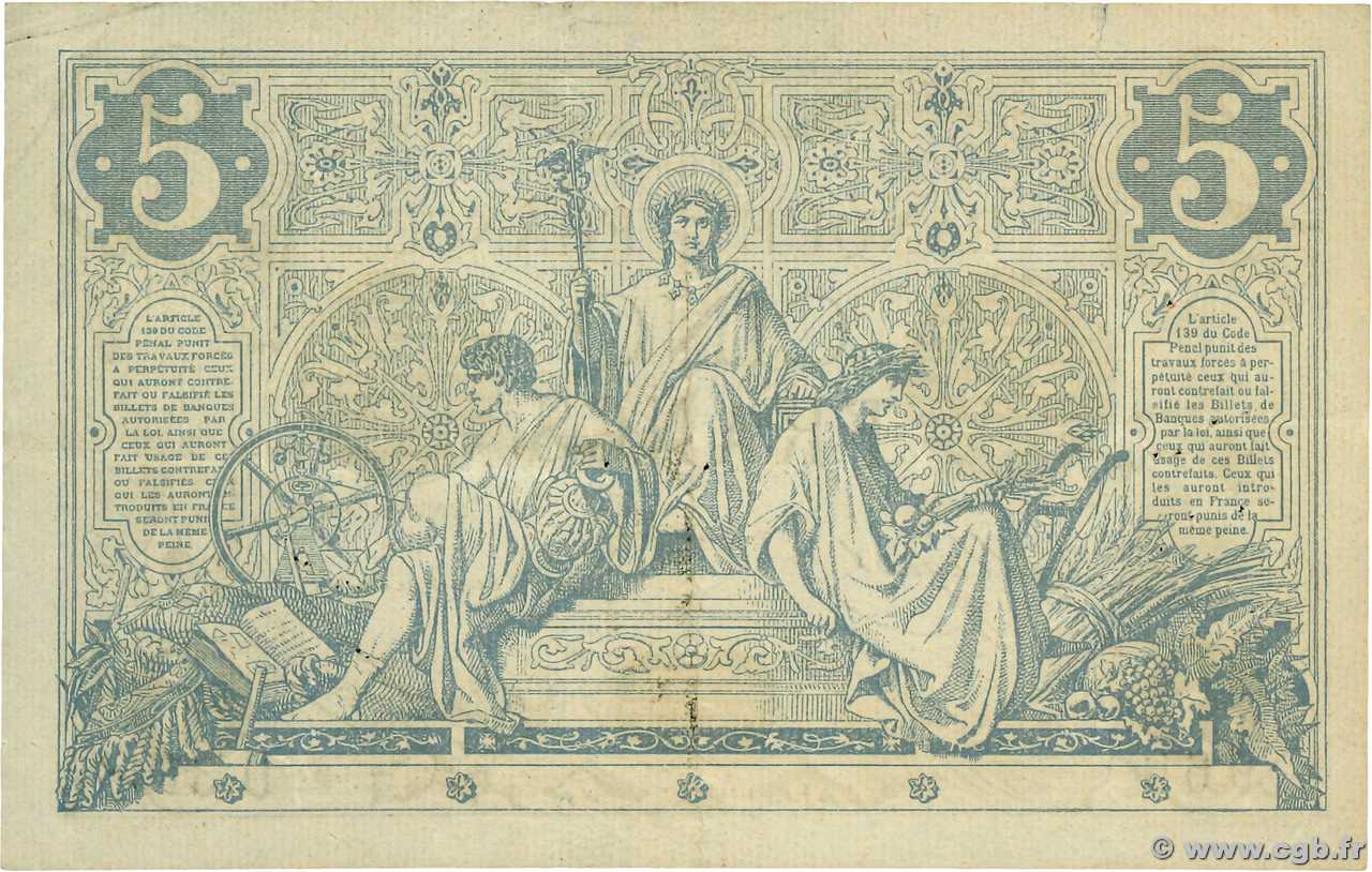 5 Francs NOIR FRANCE 1873 F.01.23 4540118 Banknotes