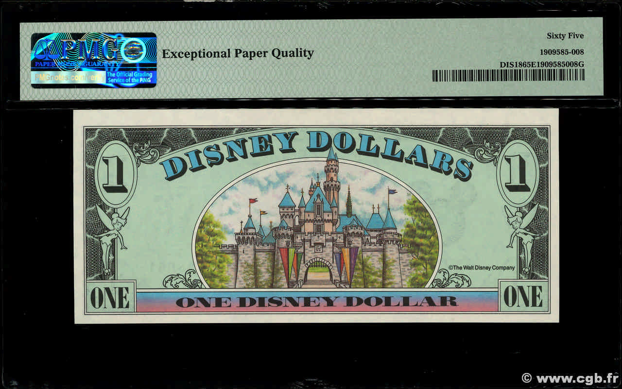 1 Disney dollar UNITED STATES OF AMERICA 1993 4560171 Banknotes
