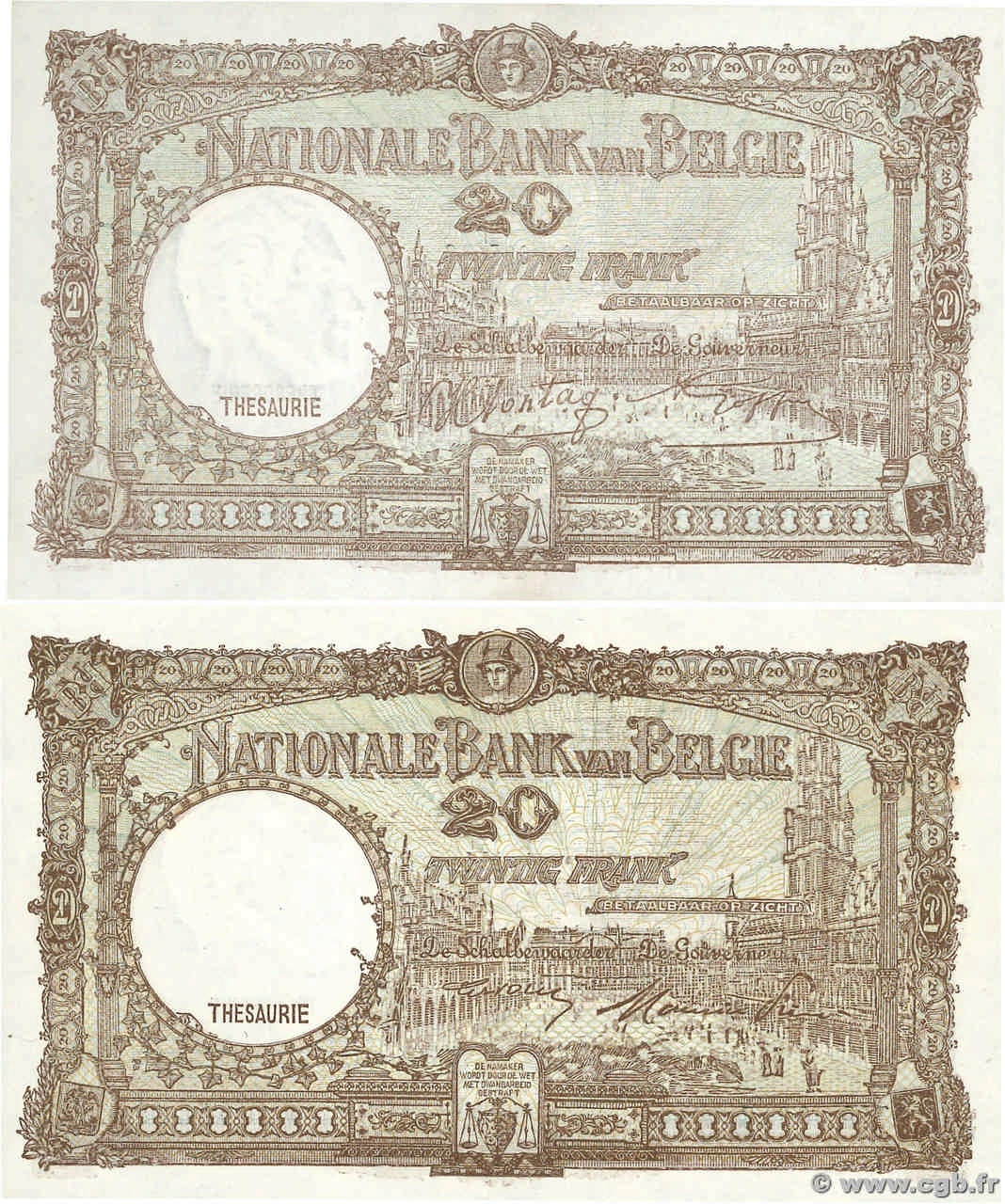 20 Francs BELGIQUE 1944 P.111 4570078 Billets