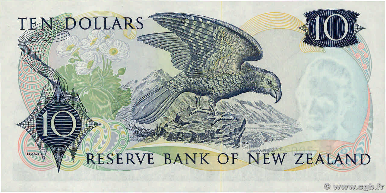 10 Dollars NEW ZEALAND 1975 P.166c 4570539 Banknotes