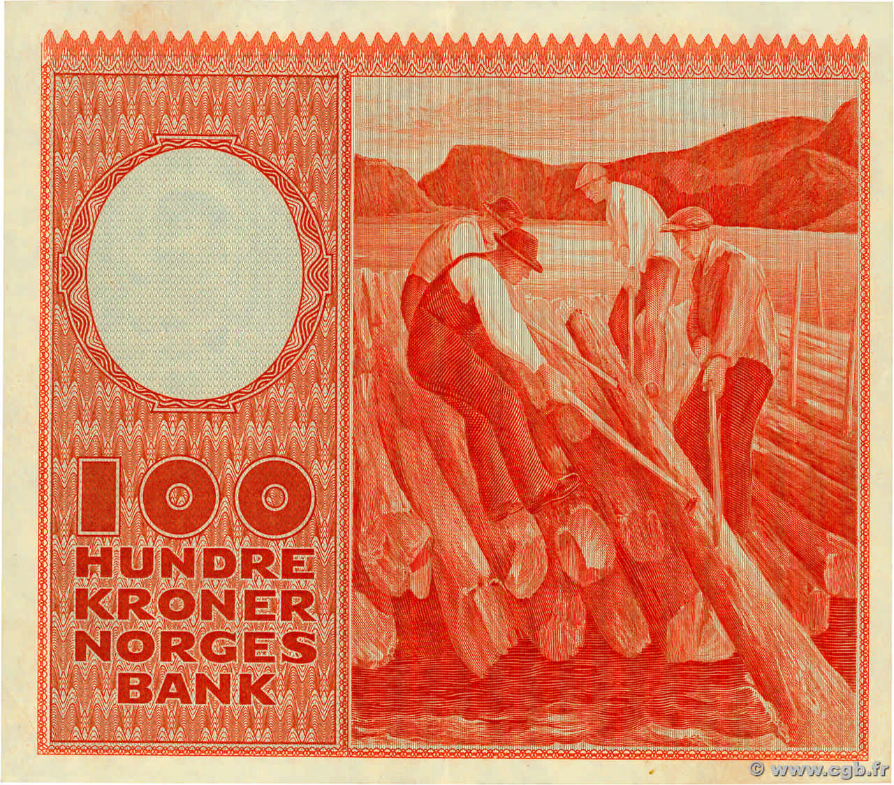 100 Kroner NORVÈGE 1959 P.33c 4590684 Billets