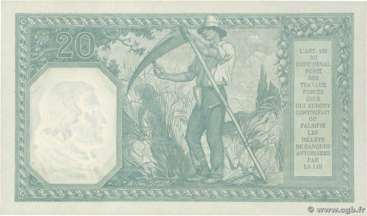 20 Francs BAYARD FRANCE 1918 F.11.03a 4600315 Banknotes