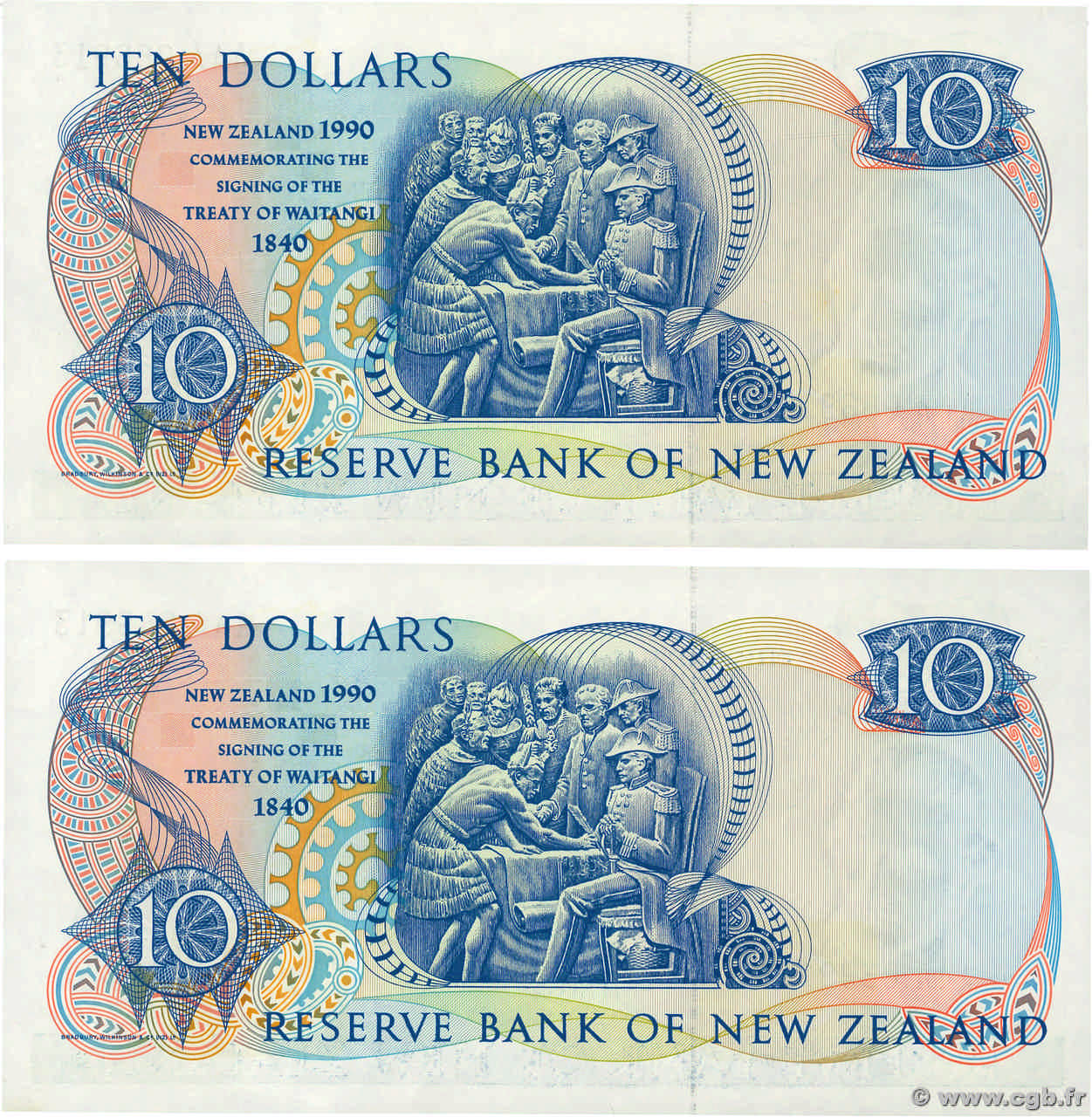 10 Dollars Lot NEW ZEALAND 1990 P.176 4600772 Banknotes