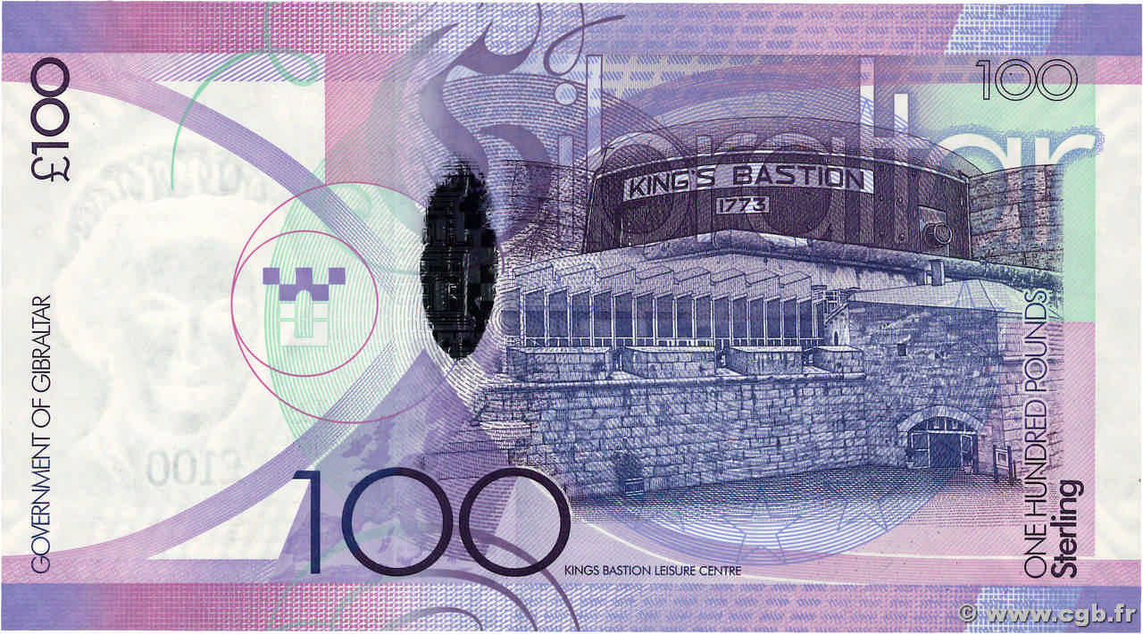 100 Pounds Sterling GIBRALTAR 2011 P.39 4630633 Banknotes