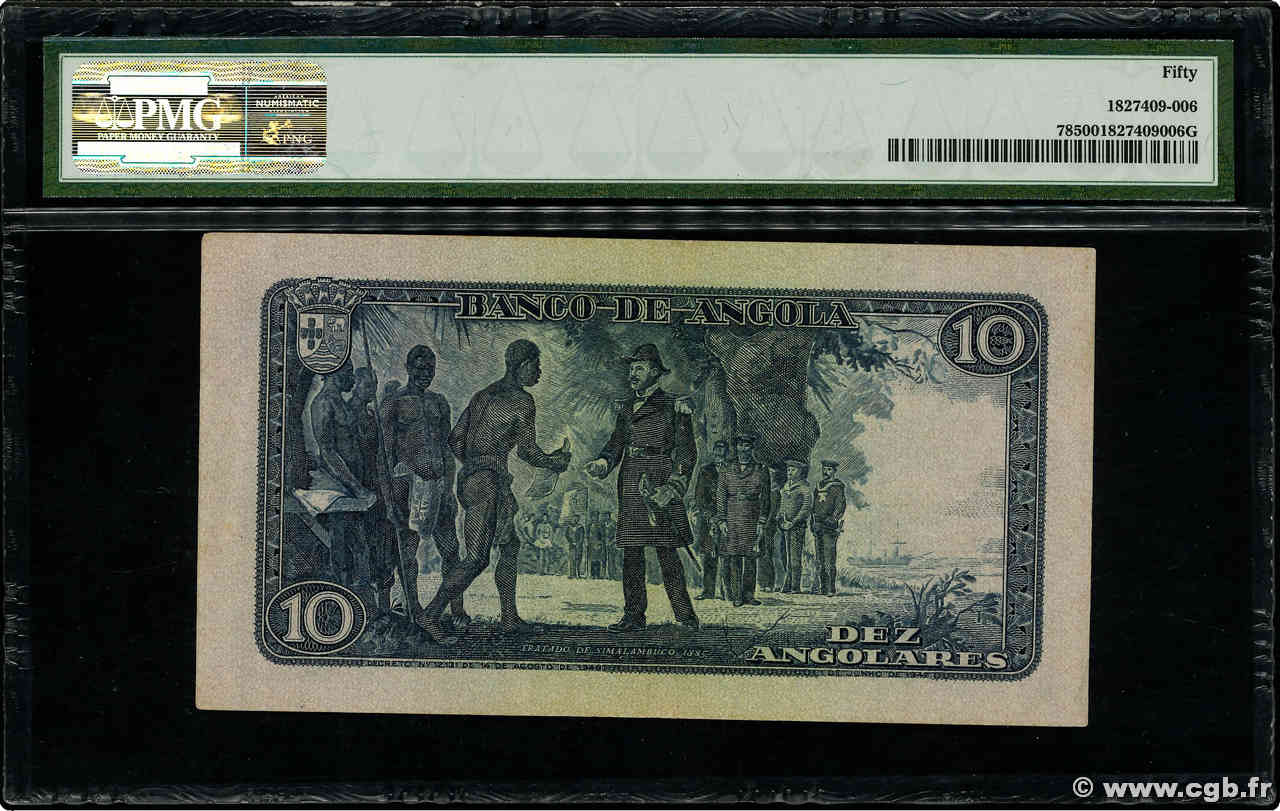10 Angolares ANGOLA 1946 P.078 4660036 Banknotes