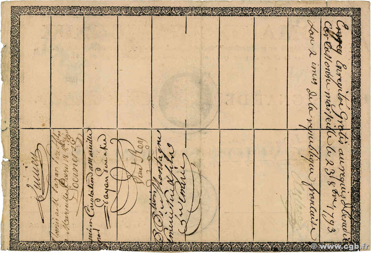 300 Livres variété FRANCE 1790 Ass.02b-v2 4660210 Banknotes