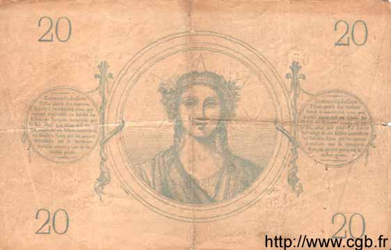 20 Francs type 1871 FRANCE 1873 F.A46.04 p03_0008 Banknotes
