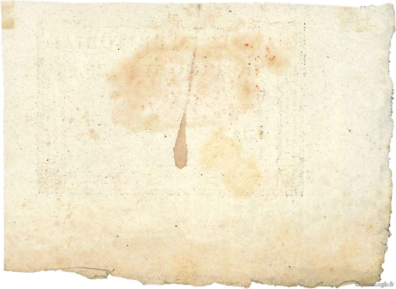 5 Francs Monval cachet rouge FRANCE 1796 Ass.63c p25_0032 Banknotes