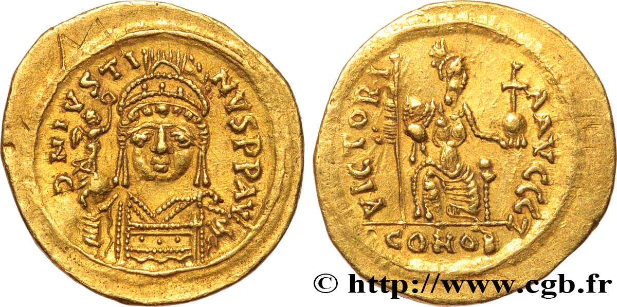 JUSTIN II Solidus bby_648499 Byzantine coins