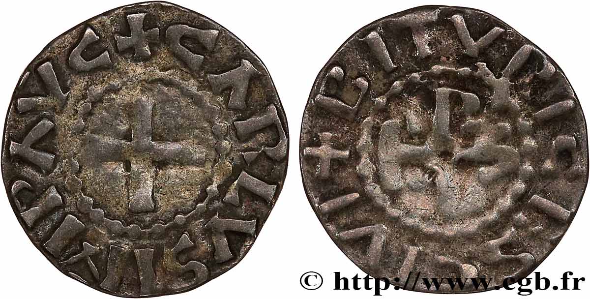 CHARLES III LE SIMPLE Denier bca_759594 Carolingiennes