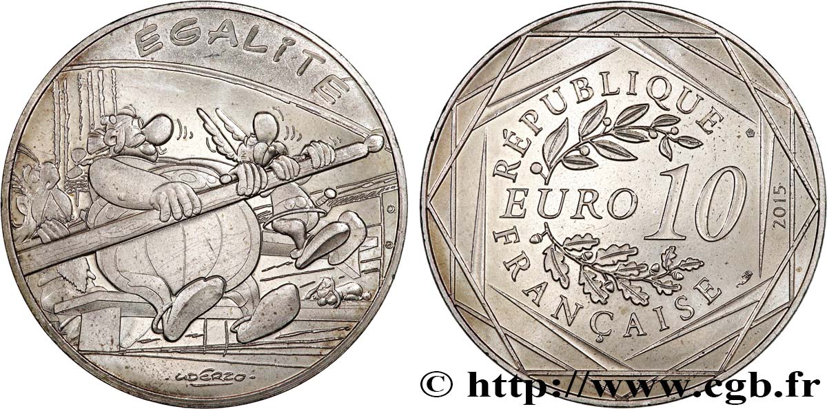 FRANCE 10 EURO ASTÉRIX ET LES VALEURS DE LA RÉPUBLIQUE - Égalité ...