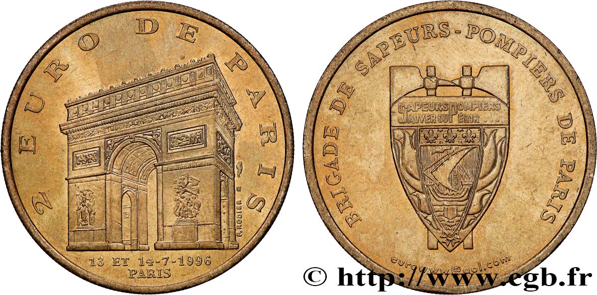 FRANCE 2 Euro de Paris (13 et 14 juillet 1996) - Brigade des sapeurs ...