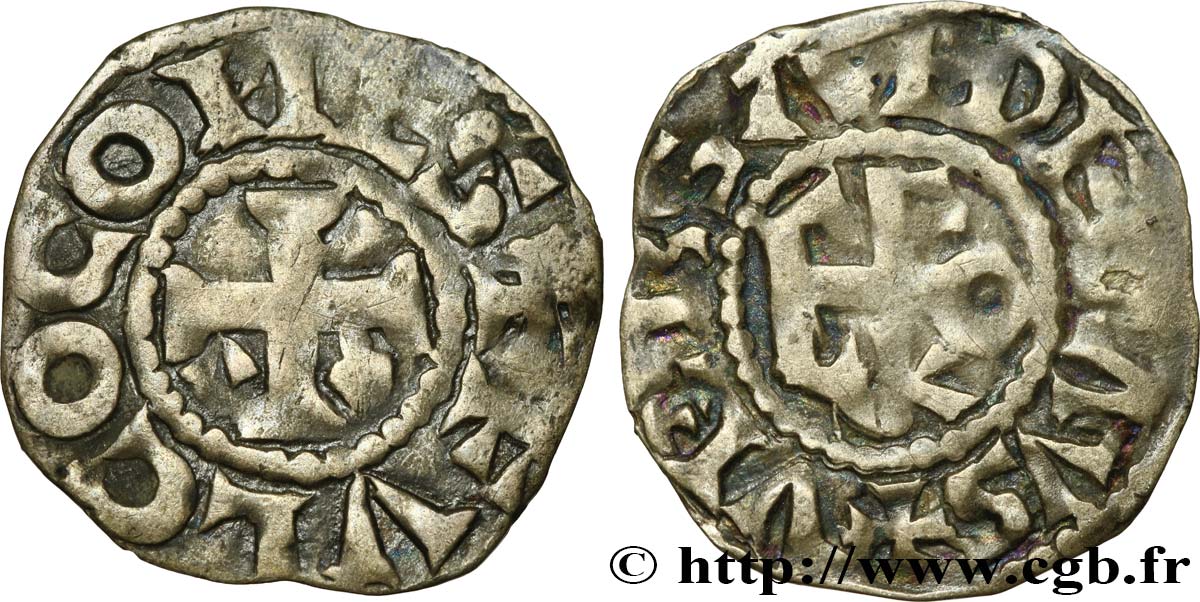 ANJOU - COUNTY OF ANJOU - FULK V Denier bfe_467350 Feudal coins