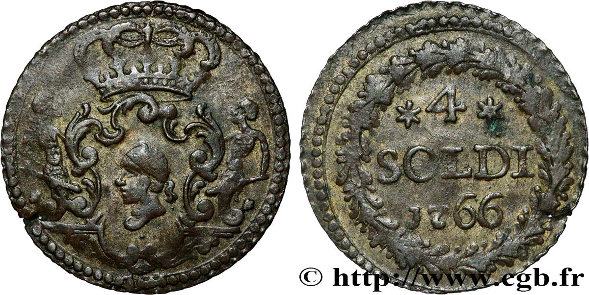 CORSICA - PASCAL PAOLI 4 soldi bfe_843499 Feudal coins
