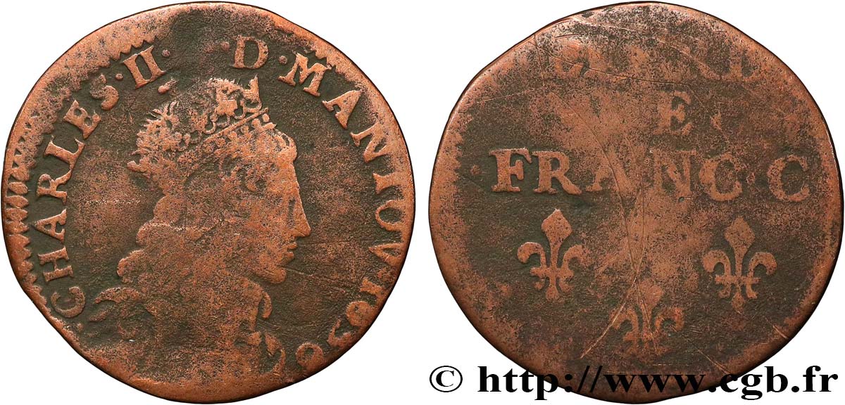 ARDENNES - PRINCIPAUTÉ SOUVERAINE D'ARCHES-CHARLEVILLE - CHARLES II DE ...