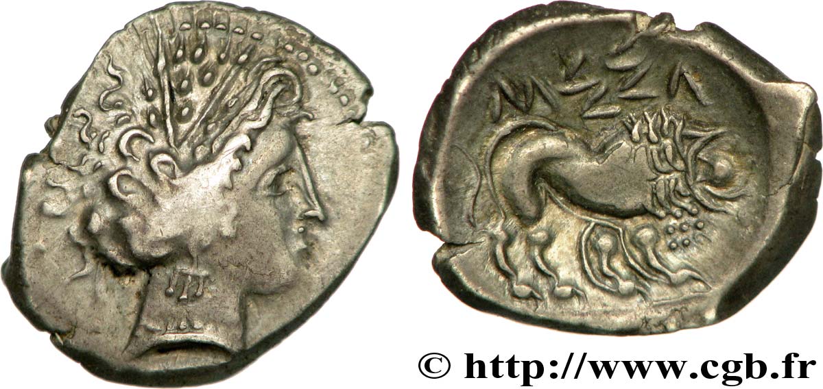 TRANSPADANE - CELTO-LIGURES “Drachme lourde”, imitation de Marseille ...
