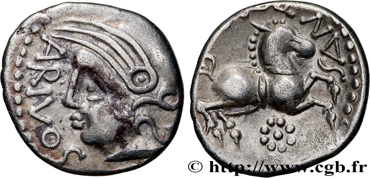 SANTONS / CENTRE-OUEST, Incertaines Denier ARIVOS / SANTONO bga_828219 ...