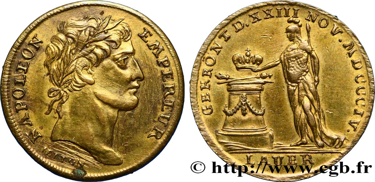 PREMIER EMPIRE. Napoléon Empereur tête nue - Calendrier Républicain Le ...