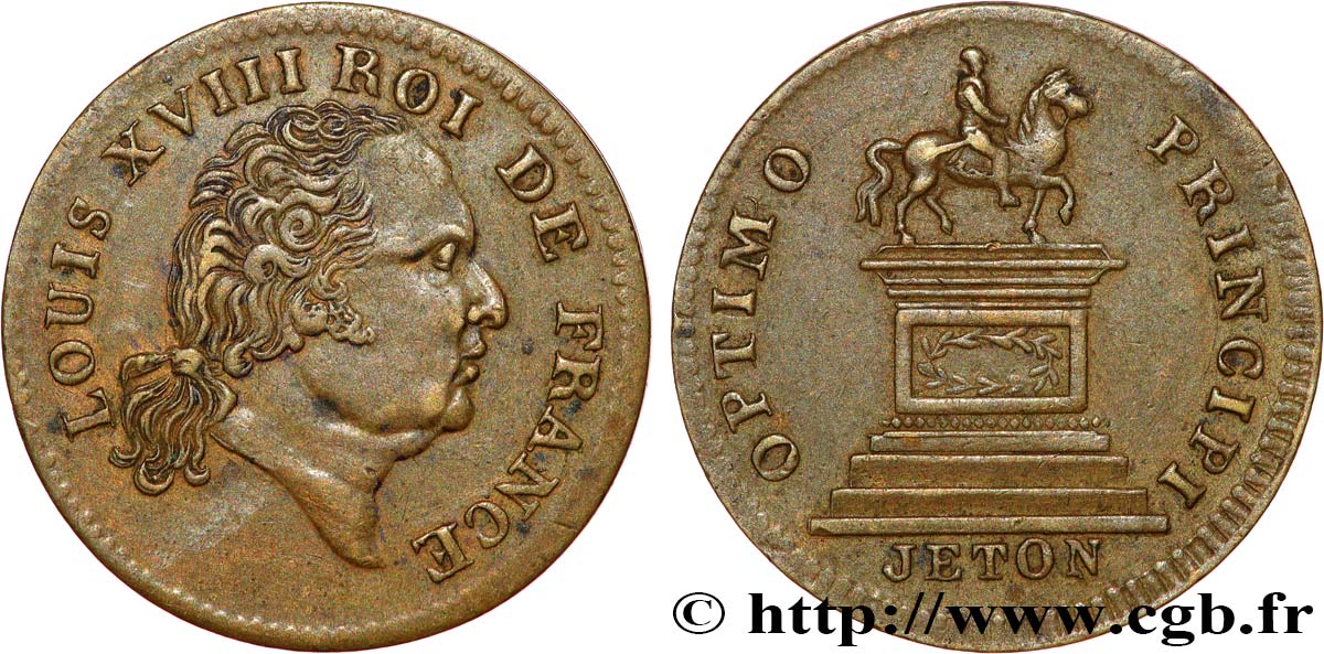 BORDEAUX (VILLE DE ) Statue de Louis XV à Bordeaux n.d. fjt_803920 Jetons