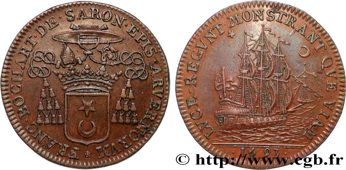 AUVERGNE - NOBLESSE François Bochard de Saron, évêque de Clermont 1693 ...