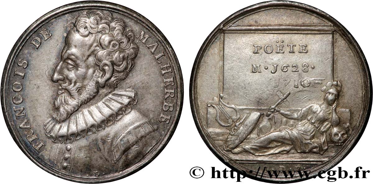 DASSIER - LES HOMMES ILLUSTRES FRANCOIS de MALHERBE 1628 fjt_833864 Jetons
