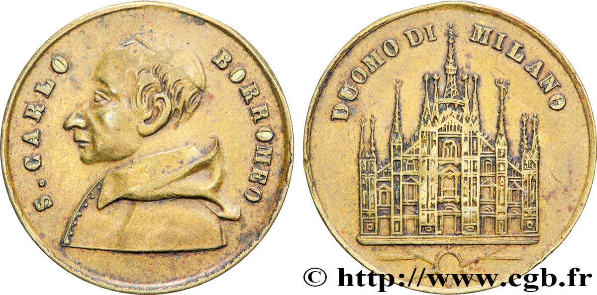 MÉDAILLES RELIGIEUSES Médaille, Charles Borromée fme_1047783 Médailles