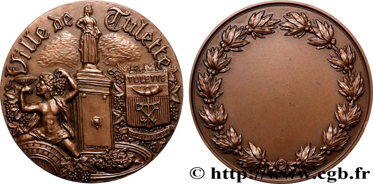 CINQUIÈME RÉPUBLIQUE Médaille, Ville de Tulette fme_1081680 Médailles