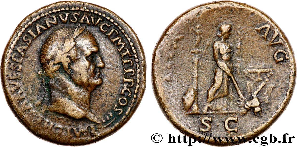 VESPASIAN FAUX SESTERCE / COUNTERFEIT SESTERTIUS fme_701016 Medals